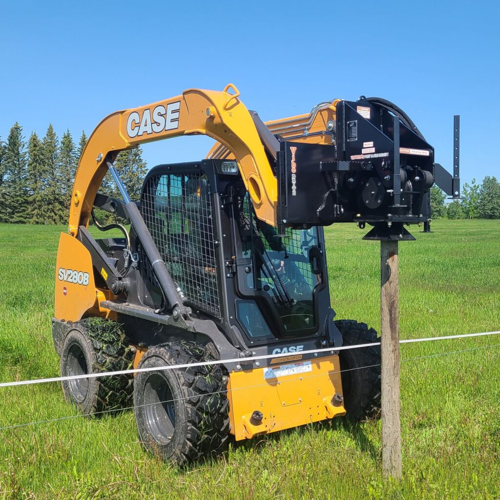 Badger | Skid Steer Post Driver | Vibe Drive Technologies